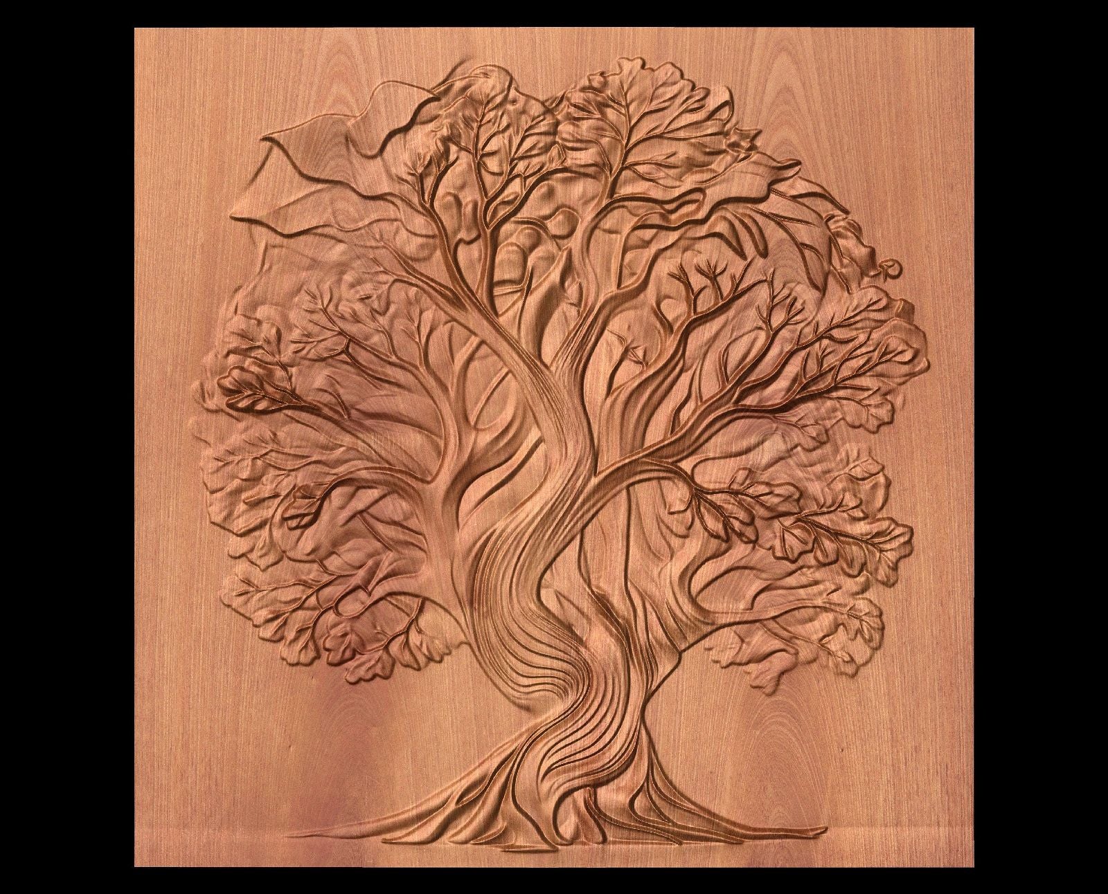 Bas-relief "Tree of life" 3d file MJ001 for CNC – Bonitum CNC Model Studio