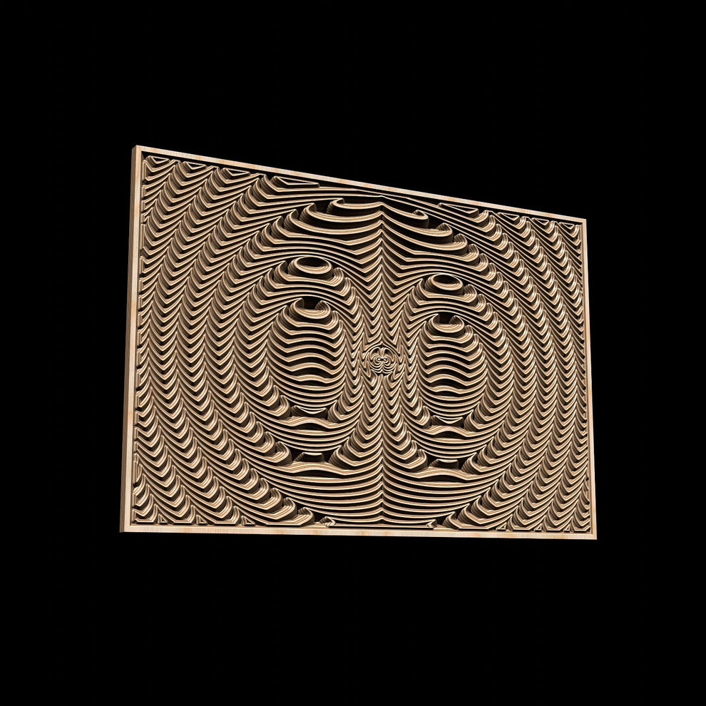 DEZ130 Vector file for CNC router V-bit carving – Bonitum CNC Model Studio