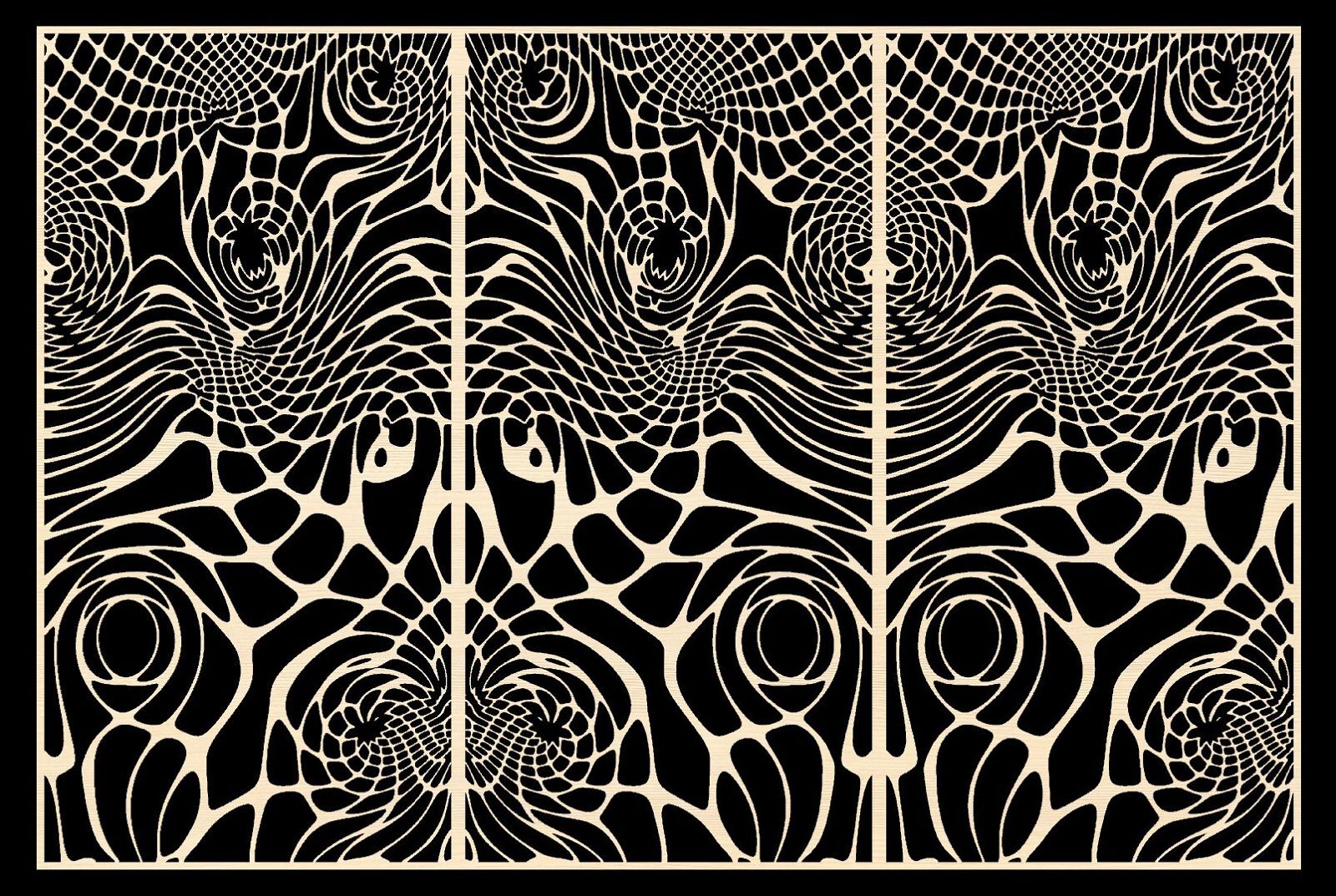 FLOW6329 Laser cut pattern file - CNC vector file – Bonitum CNC Model ...