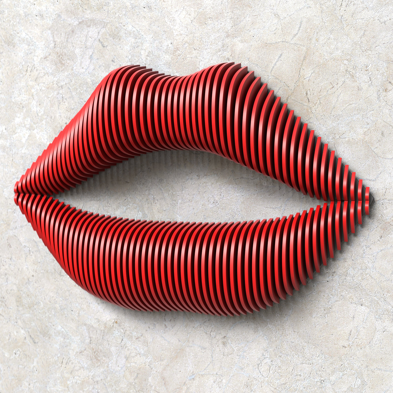 Parametric wall art COOL LIPS V4 CNC cutting file – Bonitum CNC Model ...