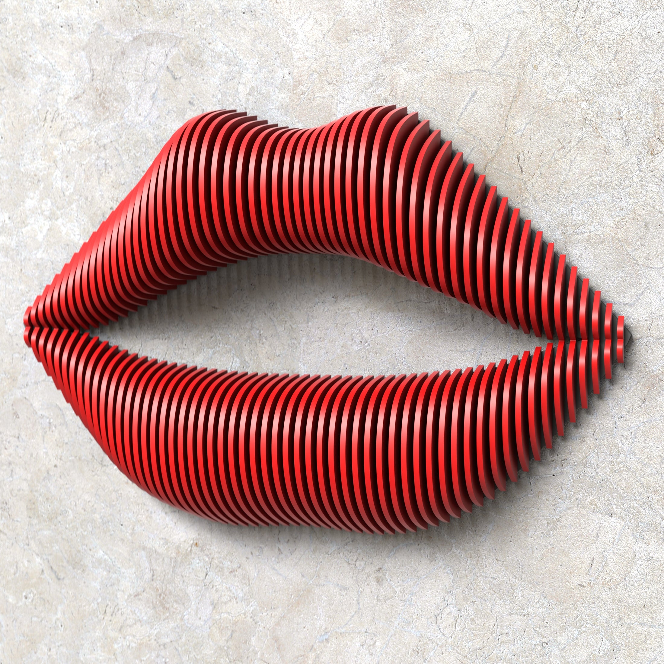 Parametric wall art COOL LIPS V4 CNC cutting file – Bonitum CNC Model ...