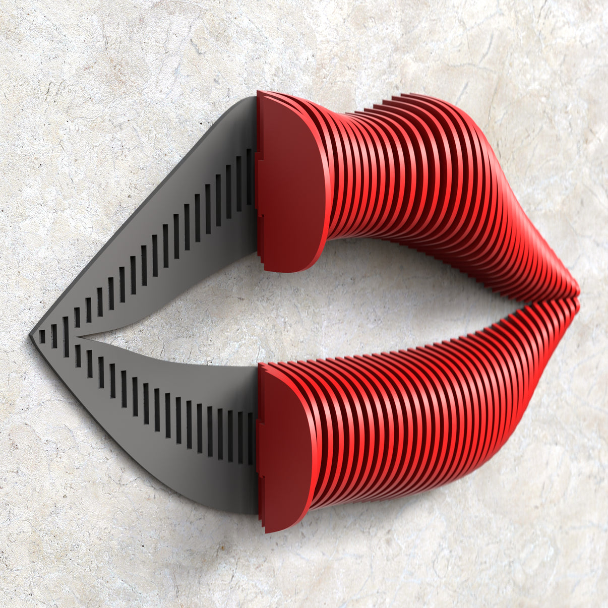 Parametric wall art COOL LIPS V4 CNC cutting file – Bonitum CNC Model ...