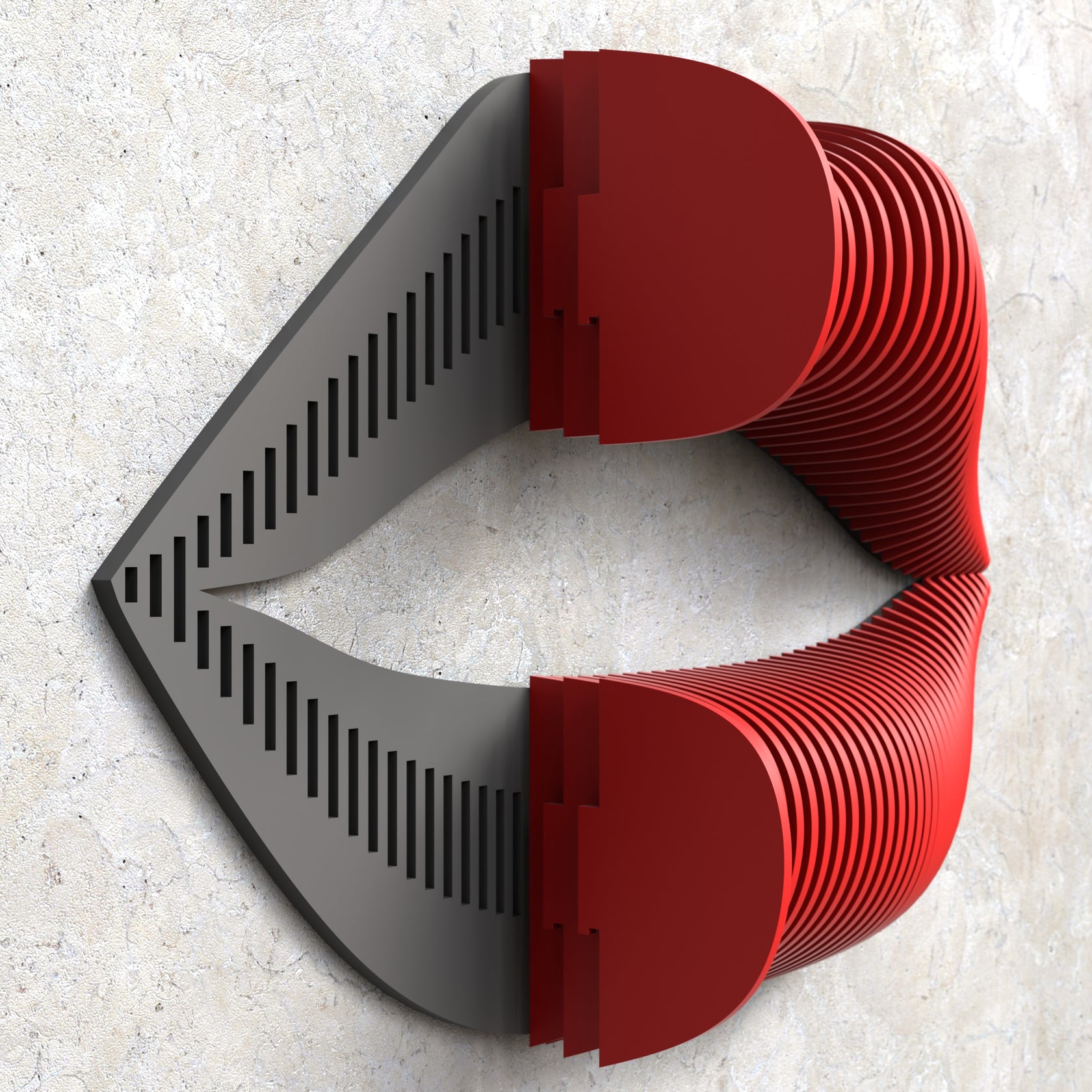 Parametric wall art COOL LIPS V4 CNC cutting file – Bonitum CNC Model ...