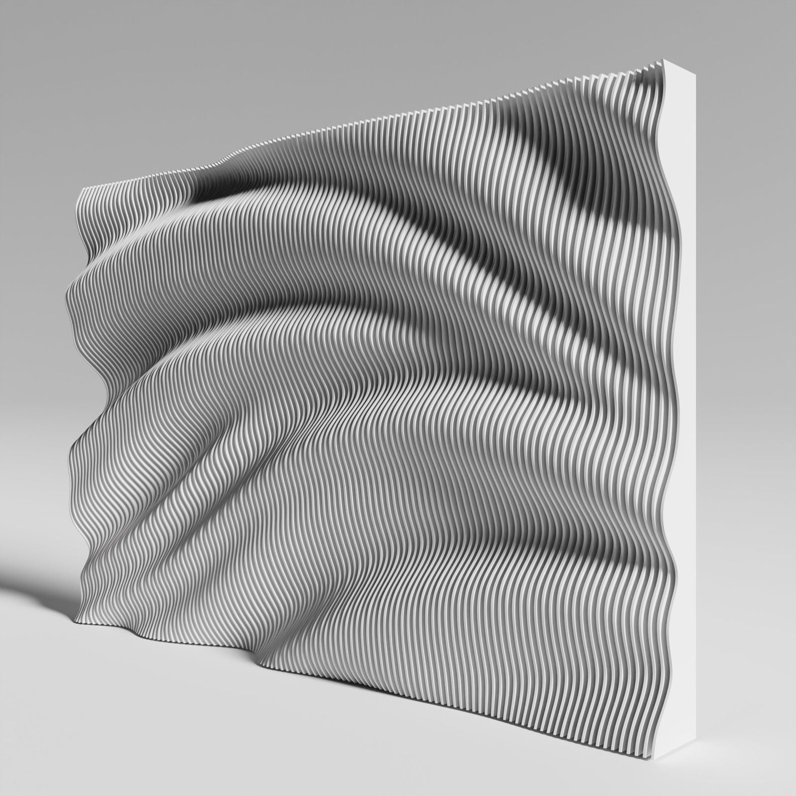 Parametric "Wave wall 3" CNC cutting file – Bonitum CNC Model Studio