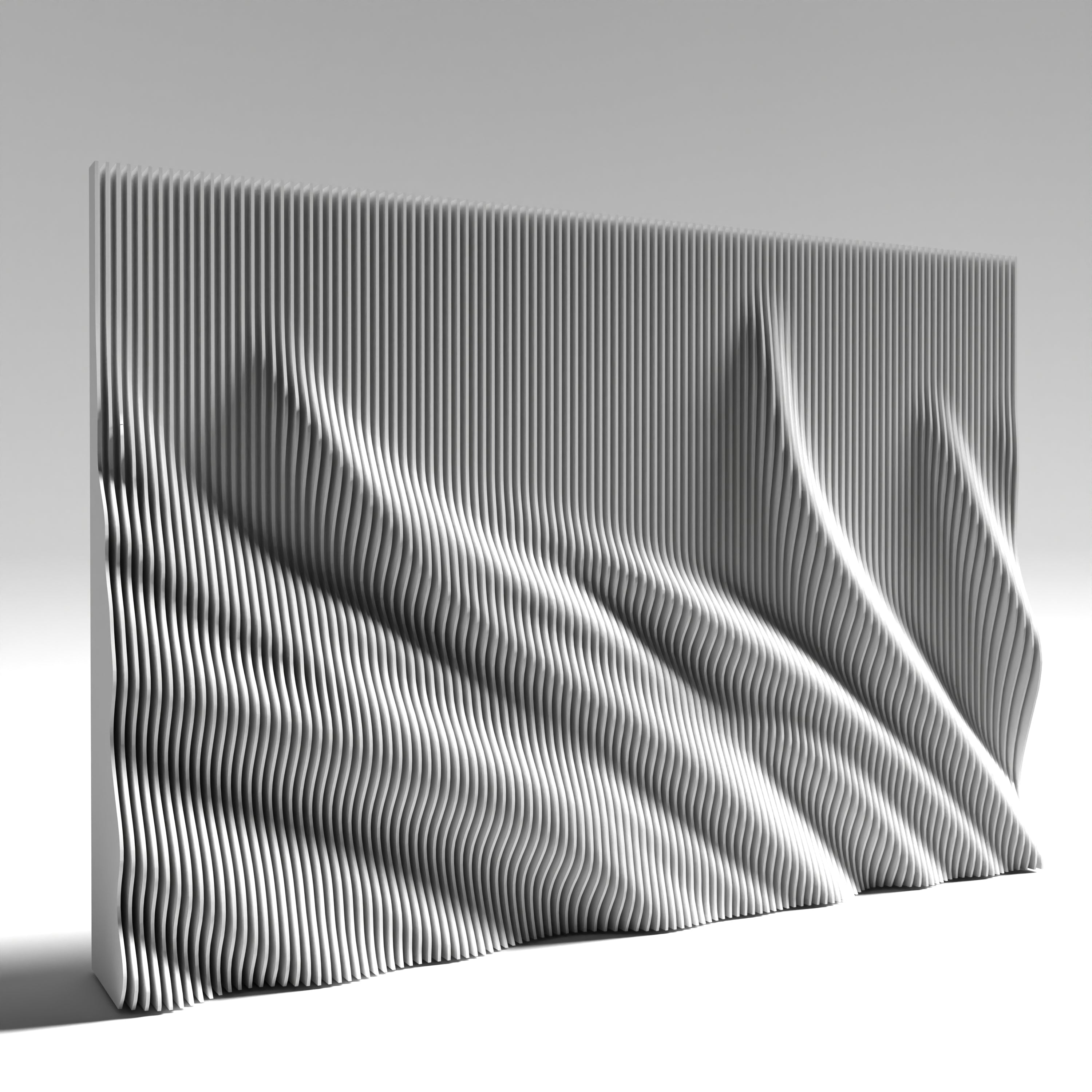 Parametric "Wave wall 2" CNC cutting file – Bonitum CNC Model Studio